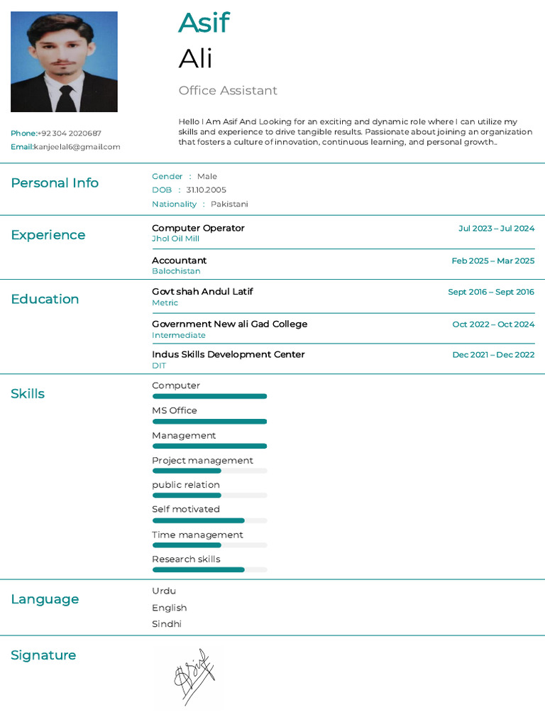 Asif Resume 500 | PDF