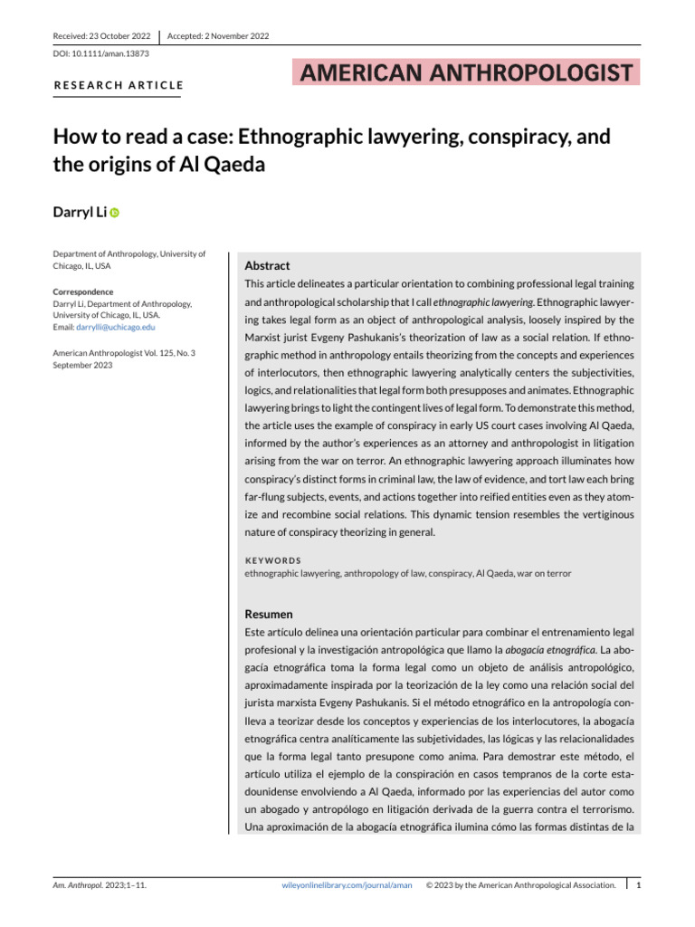 How To Read A Case Ethnographic Lawyerin | PDF | Lawsuit | Discovery (Law)