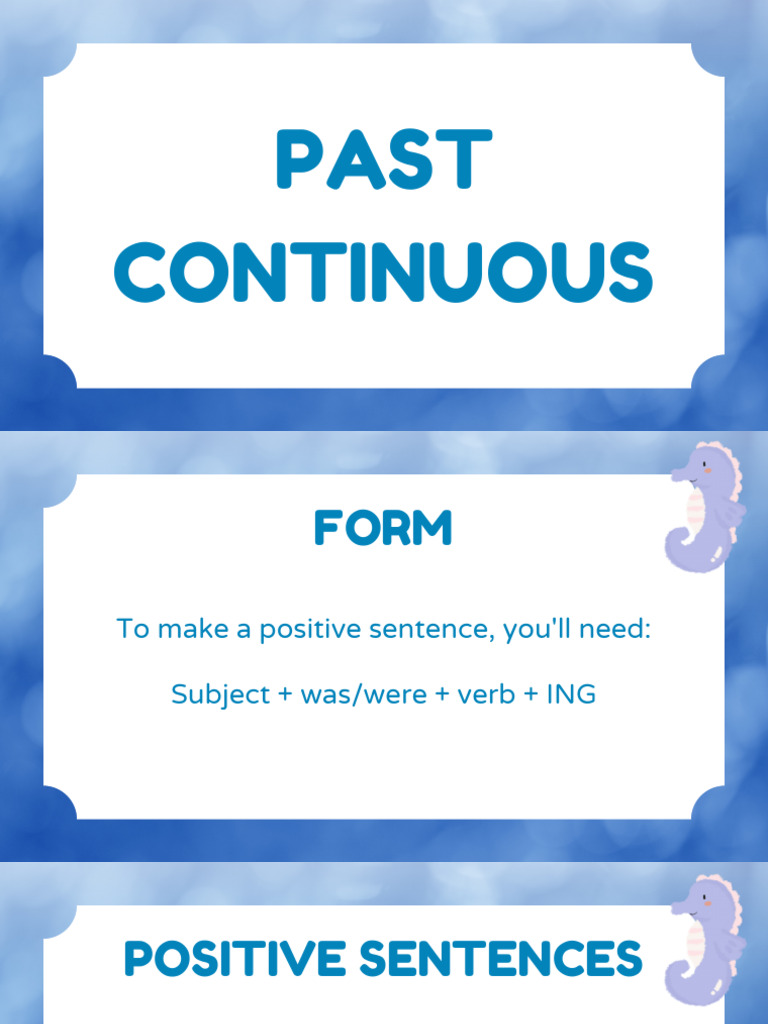 Past Continuos-1 | PDF