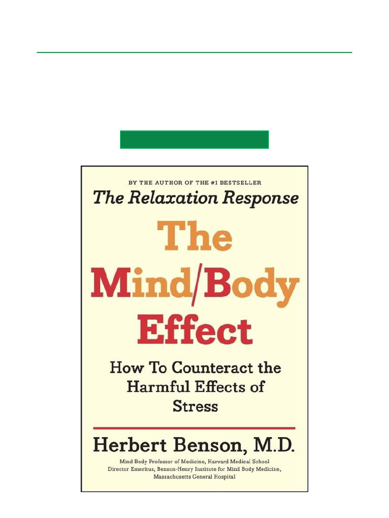 The Mind Body Effect Book Download | PDF