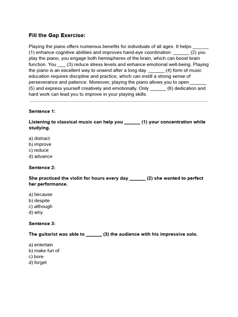 B2 Exercises Use of English and answers | PDF
