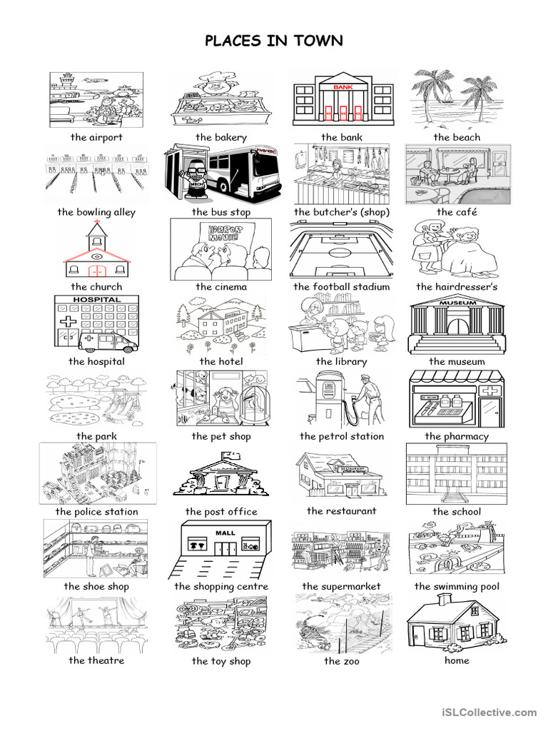 Places in Town | PDF