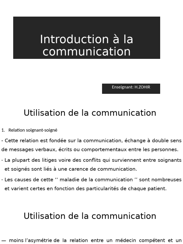 Introduction Communication | PDF | la communication | Innovation