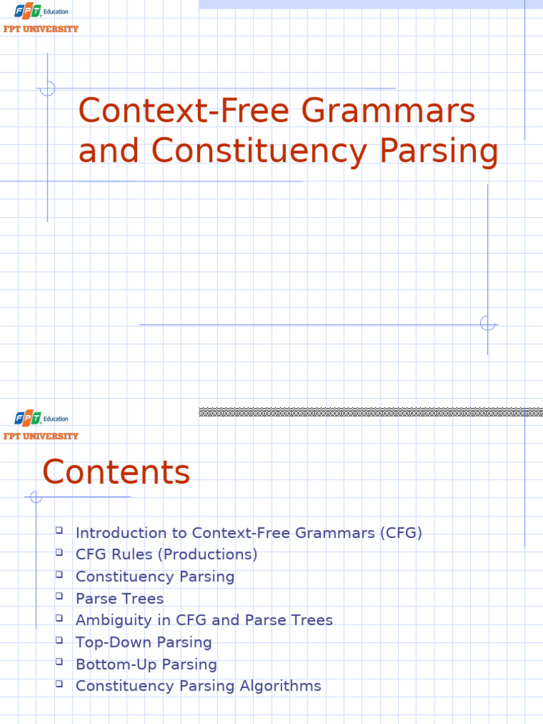 Context-Free Grammars and Constituency Parsing | PDF | Parsing | Phrase