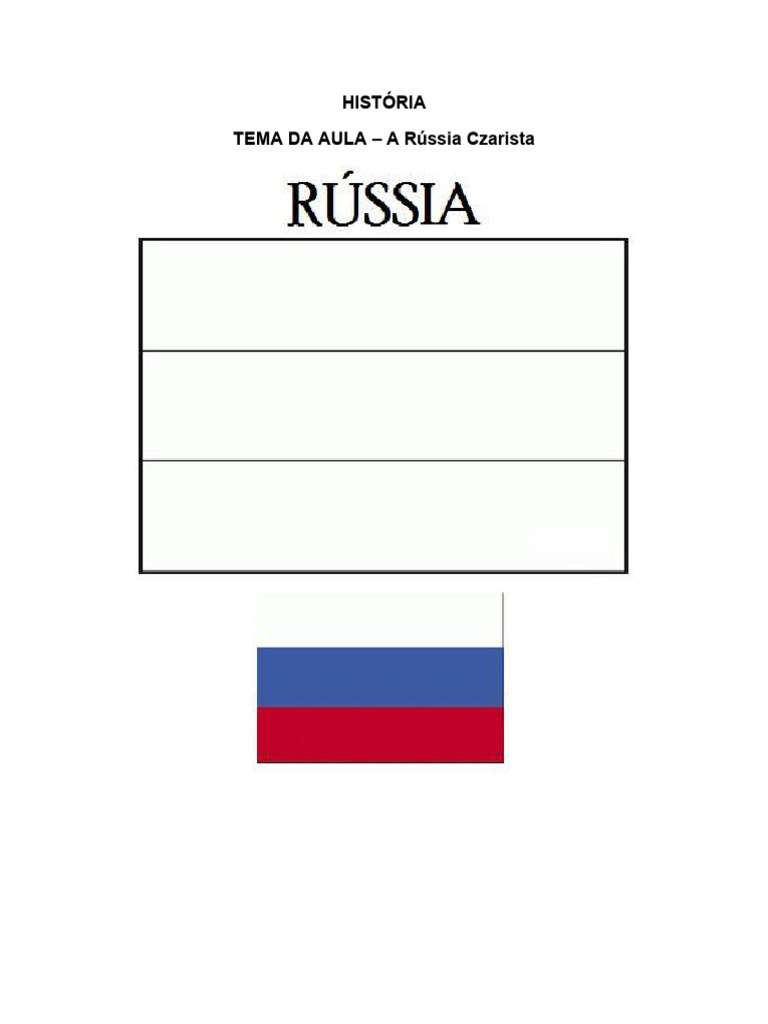HISTORIA A Rússia Czarista | PDF