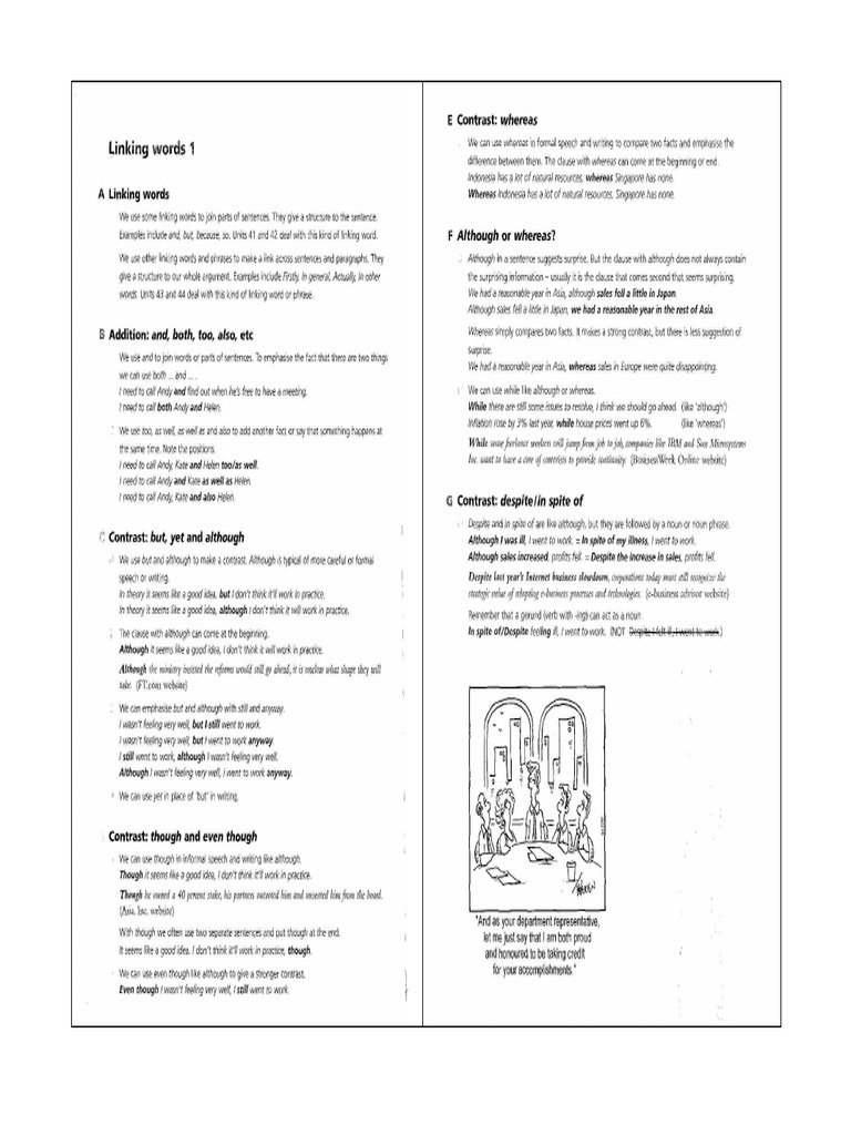 Linking Words | PDF