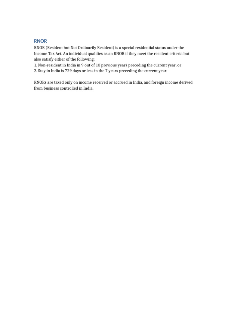 Rnor | PDF