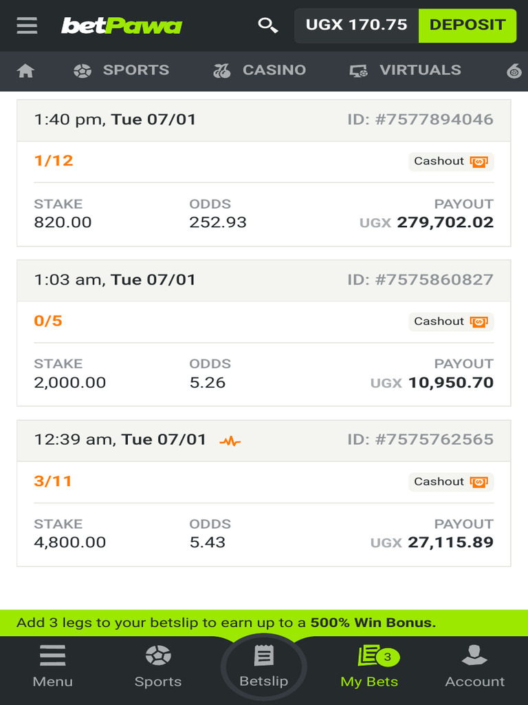 My Bets BetPawa Uganda | PDF