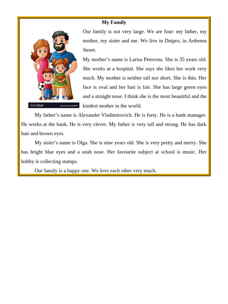 My Family | PDF
