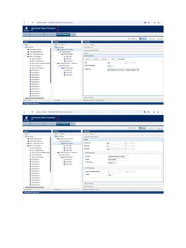 Capture Config Actu Avp 2000 | PDF