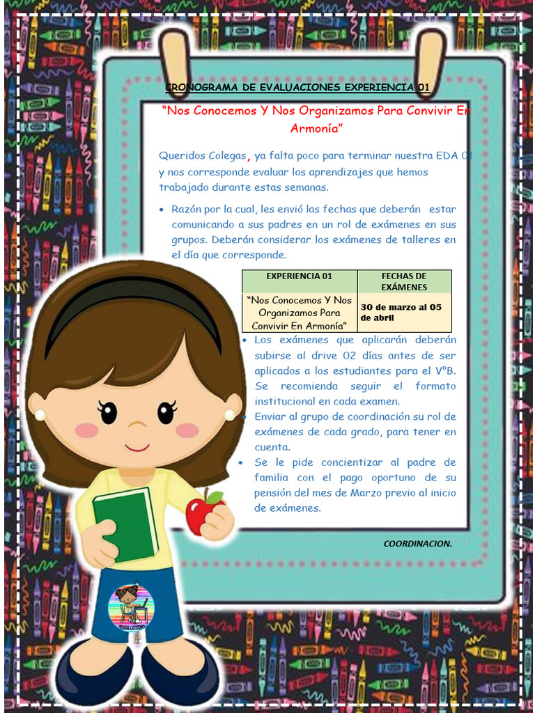 Rol de Examenes | PDF