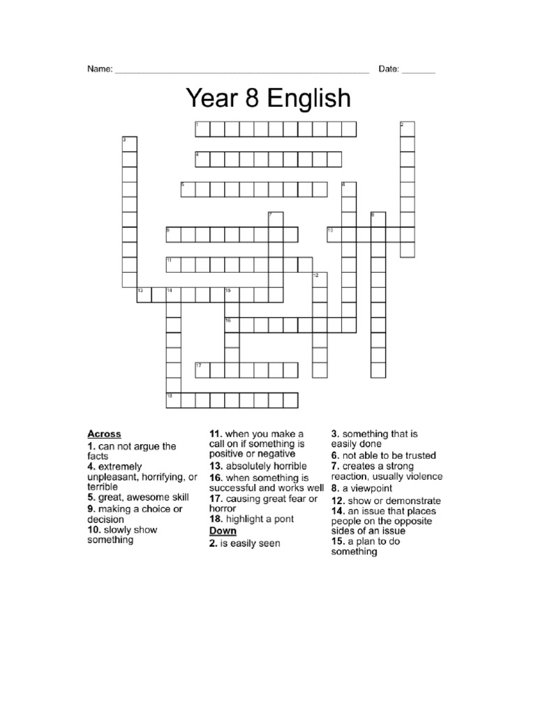 Crosswords and Wordsearches (ENGLISH) | PDF