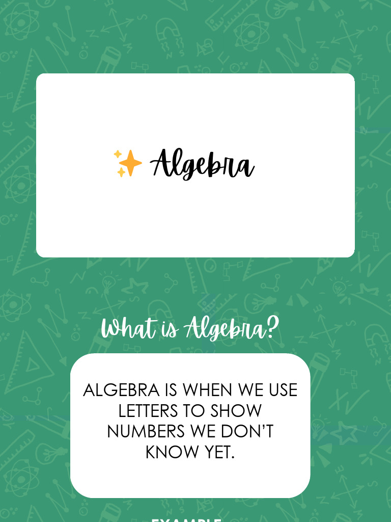 Algebra Presentation | PDF
