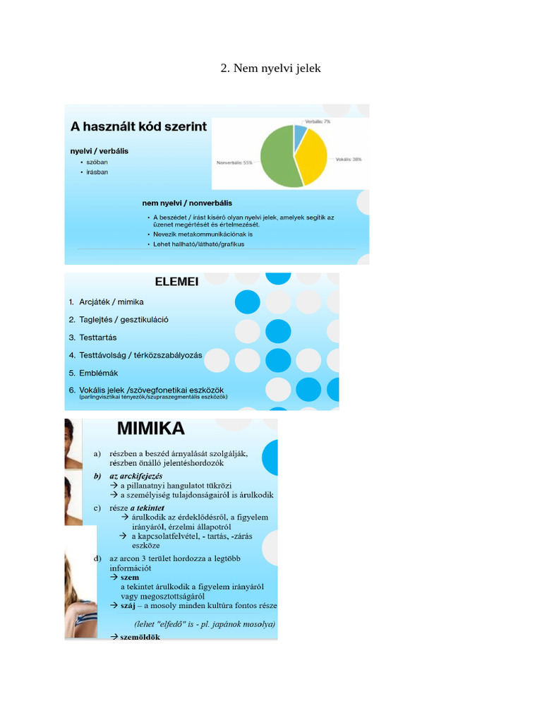 2. Nem nyelvi jelek | PDF