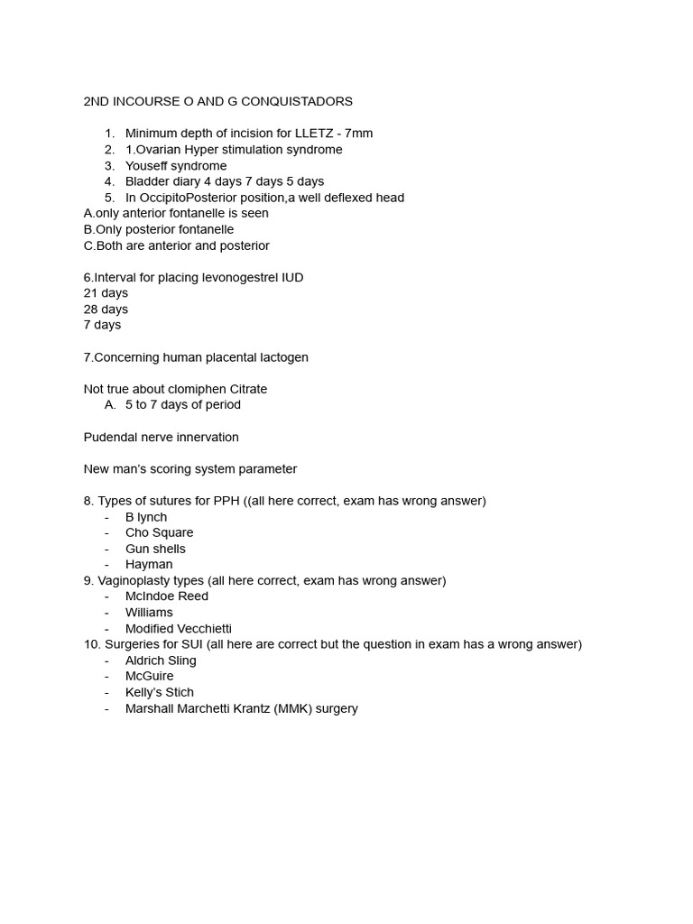 Conquistadors 2nd Incourse O and G 1st Batch | PDF