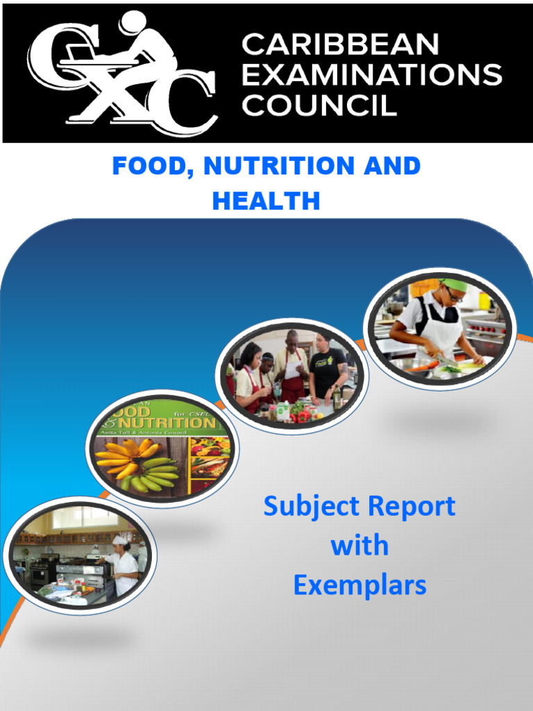 Subject Report With Exemplars: Food, Nutrition and Health | PDF | Home ...