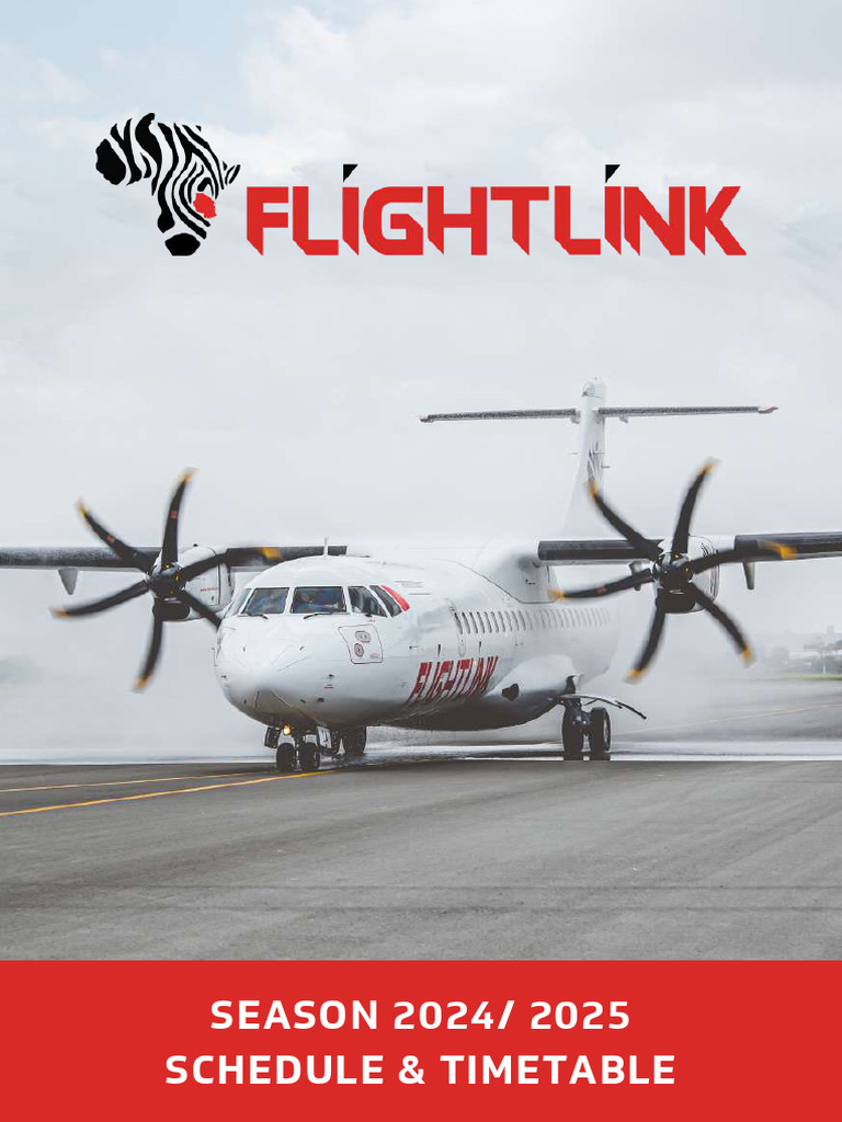 Flightlink Timetable 2024 2025_compressed | PDF | Airlines