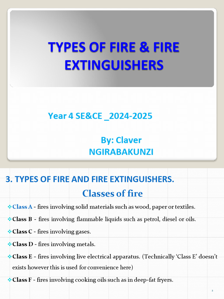 4.types of Fire, Fire Extinguishers | PDF | Ventilation (Architecture ...