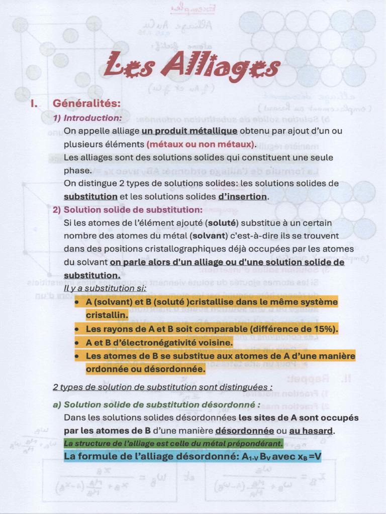 Chap03 Alliages+TD | PDF