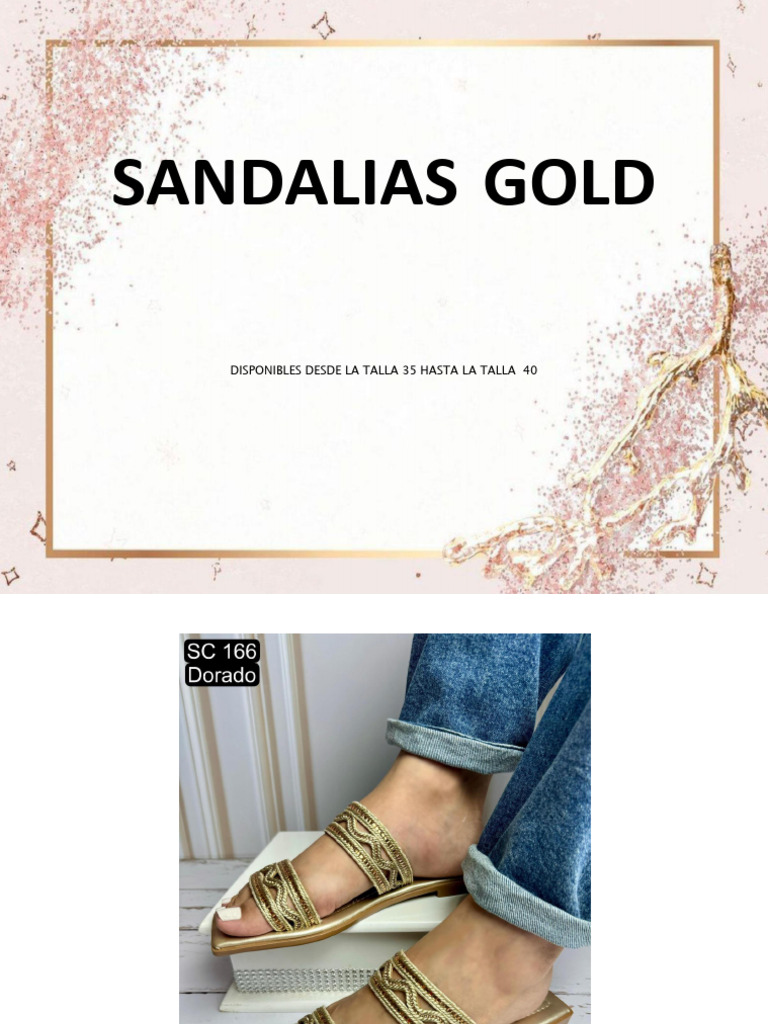 Sandalias Gold | PDF