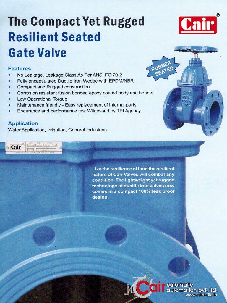 Resilient Seated Sluice Gate Valve | PDF