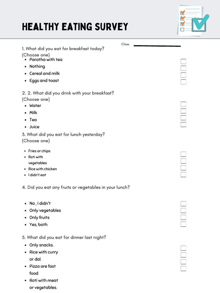 Black and White Printable End of The Year Student Survey Worksheet ...
