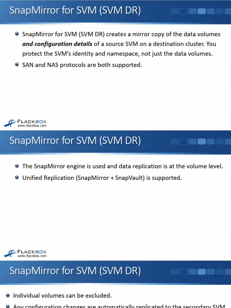 SnapMirror For SVM | PDF | Computer Network | Support Vector Machine