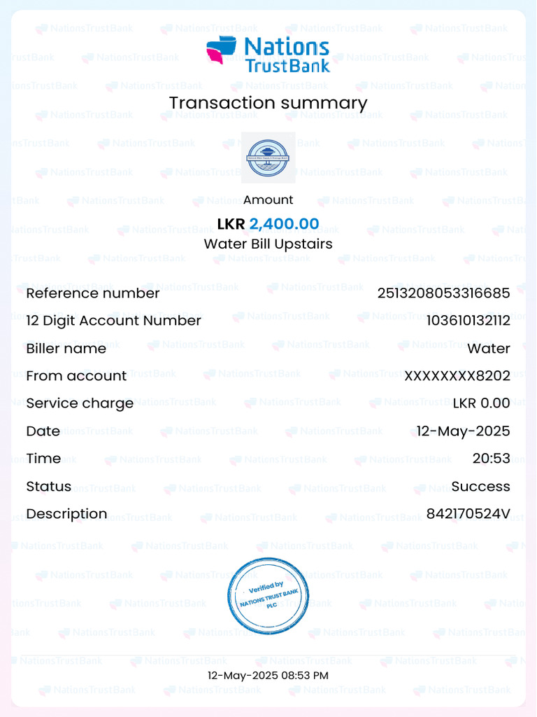 Receipt 9 | PDF