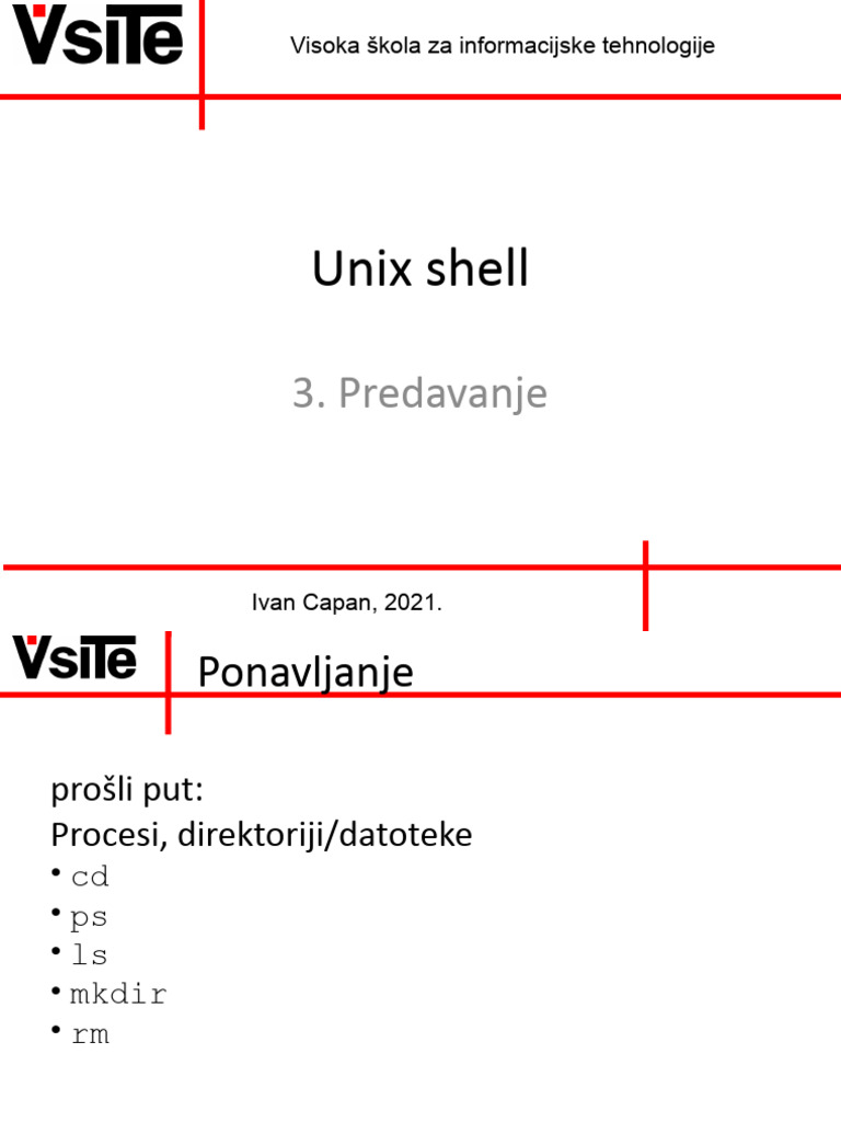 03 UNIX Shell | PDF