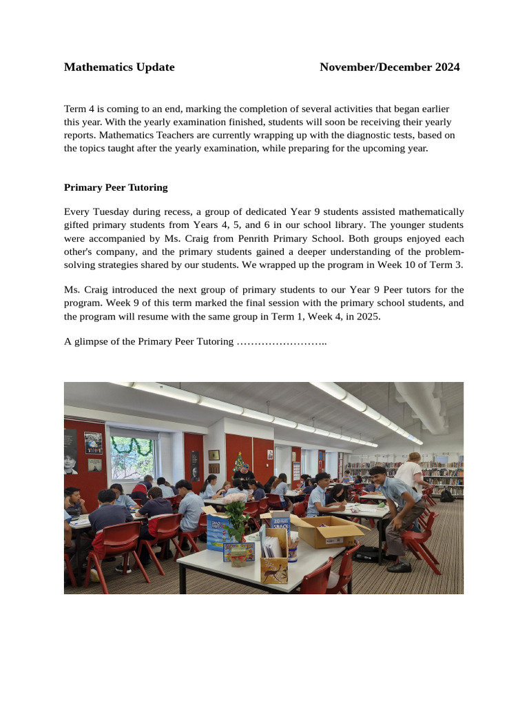 2024 Mathematics Update November December | PDF | Education Theory ...