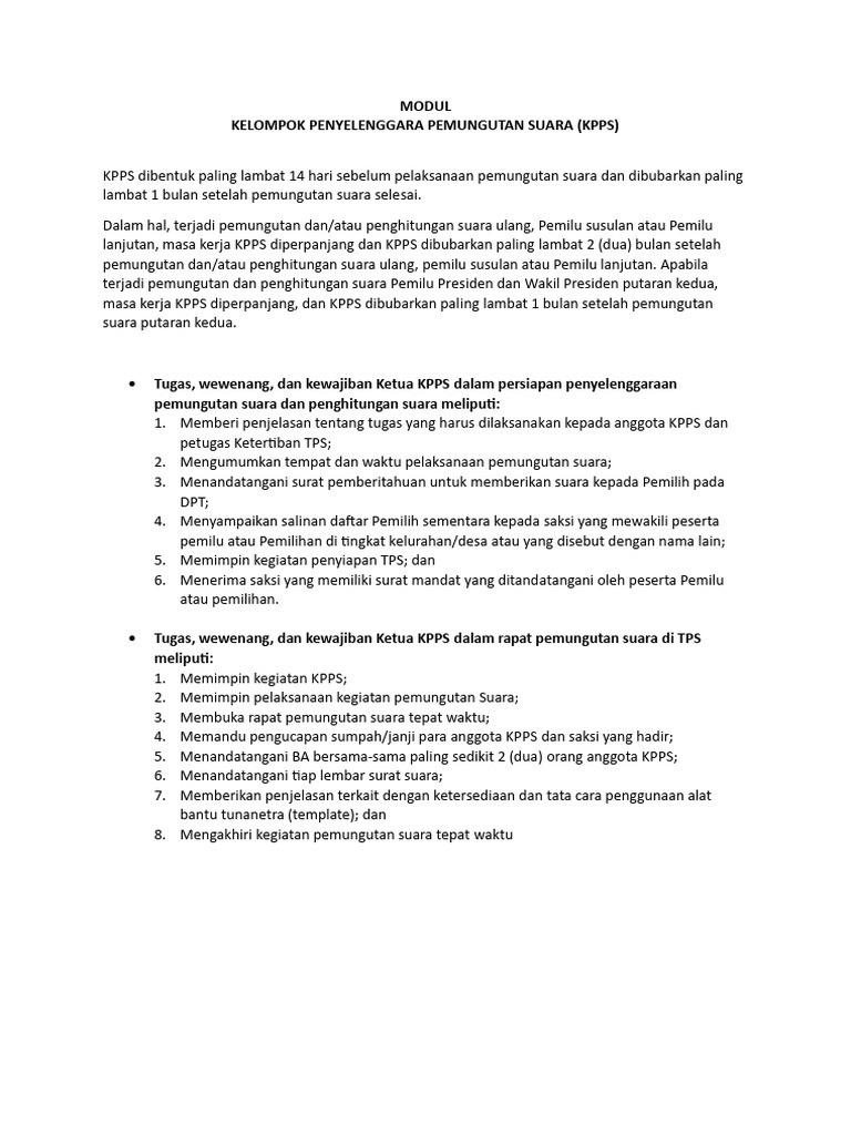 rangkuman-modul-kpps | PDF