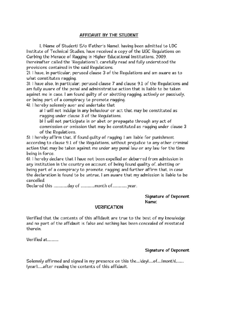 Affidavid - 1 LDC | PDF