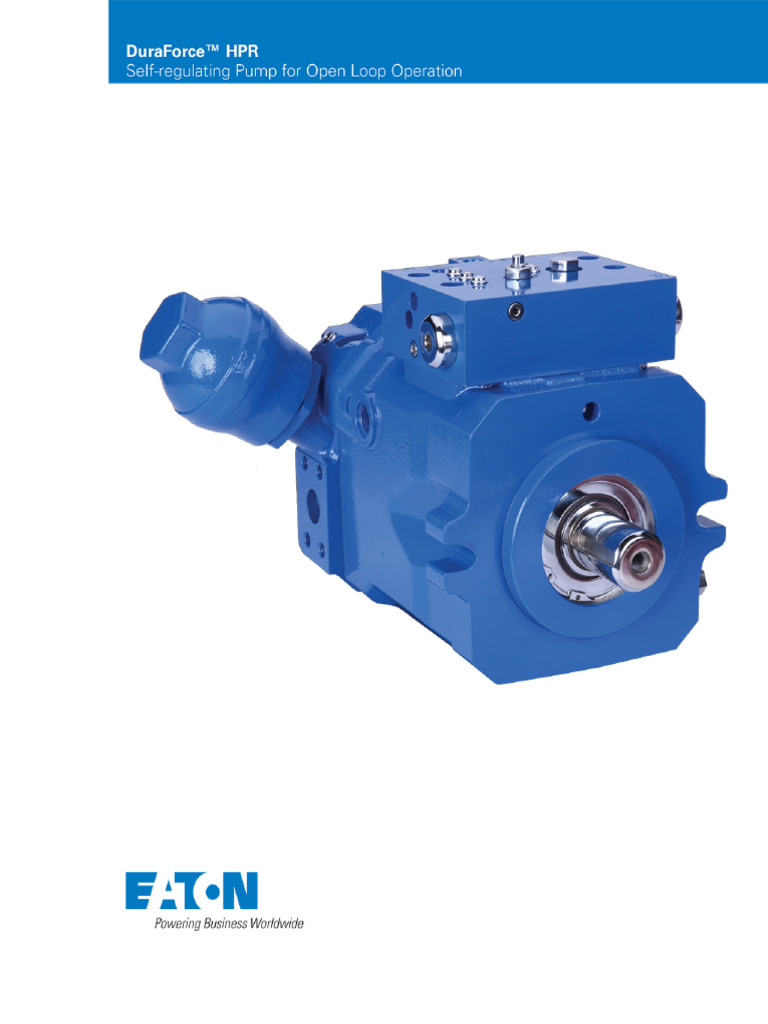DuraForce HPR - Self-regulating Pump for Open Loop Operation | PDF ...