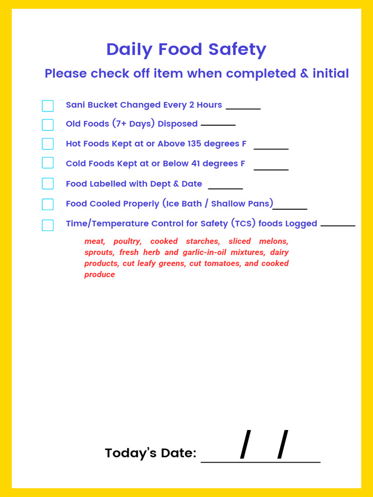 Daily Food Safety PDF | PDF