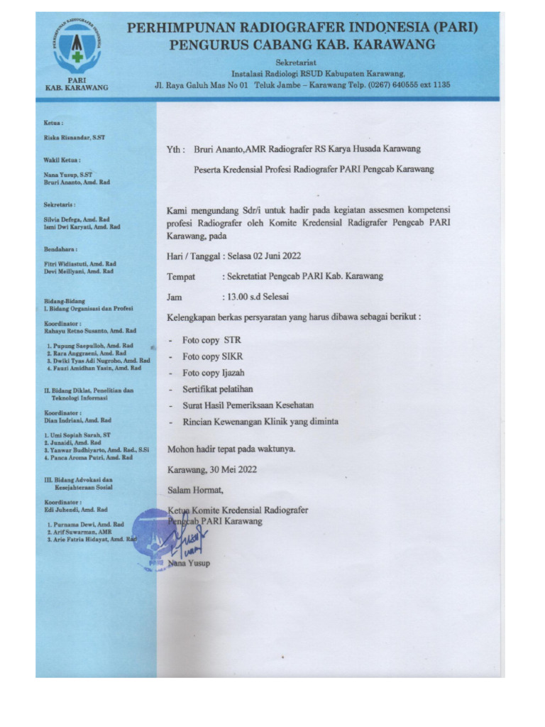 RADIOGRAFER. BRURI ANANTO, AMR Mitra Bestari | PDF