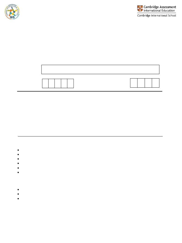 SCIENCE END OF FIRST TERM 1 ASSESSMENT P1 - IGCSE (DEC. 2023) | PDF | Cell Membrane | Organisms