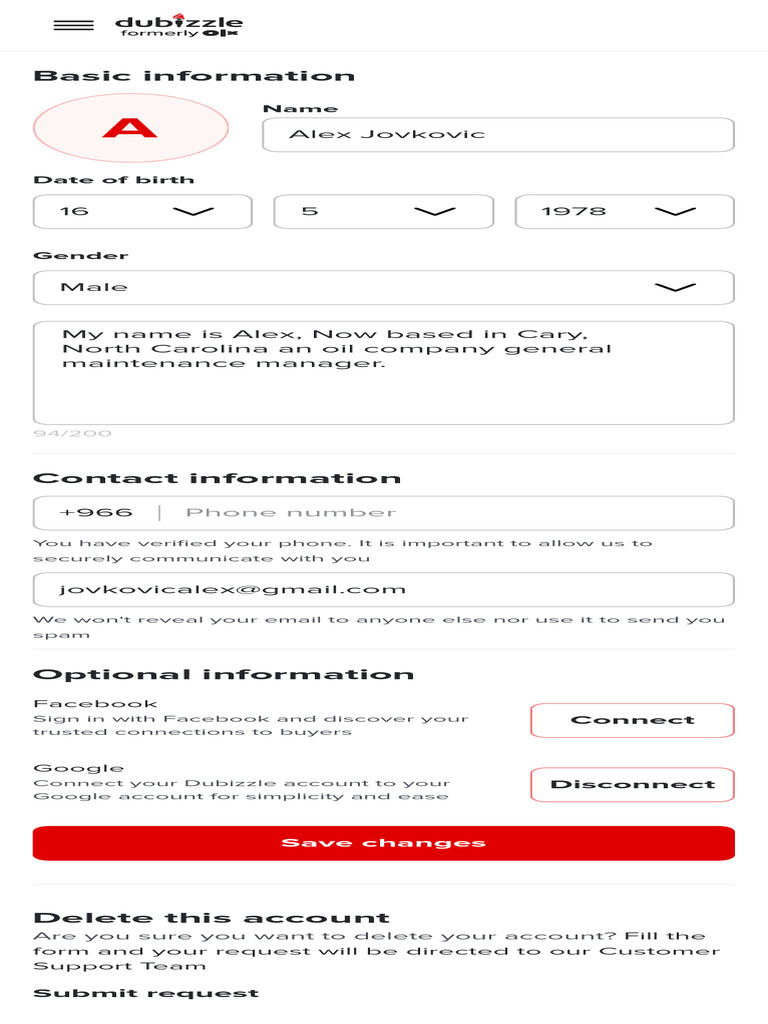 Settings Dubizzle | PDF