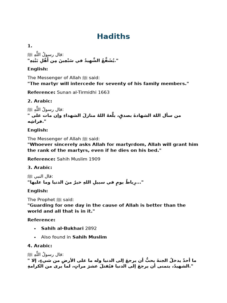 Learning Hadith | PDF