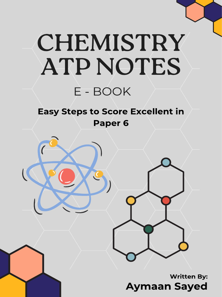Chemistry ATP Notes - Aymaan Sayed | PDF | Hydroxide | Salt (Chemistry)