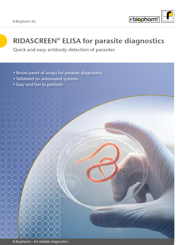 2018-01 Parasite-Diagnostic Brochure 4p en Lores | PDF | Parasitism | Elisa
