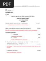 Biology Form 1 End Term 1 Exam 2021 Questions and Answers | PDF ...