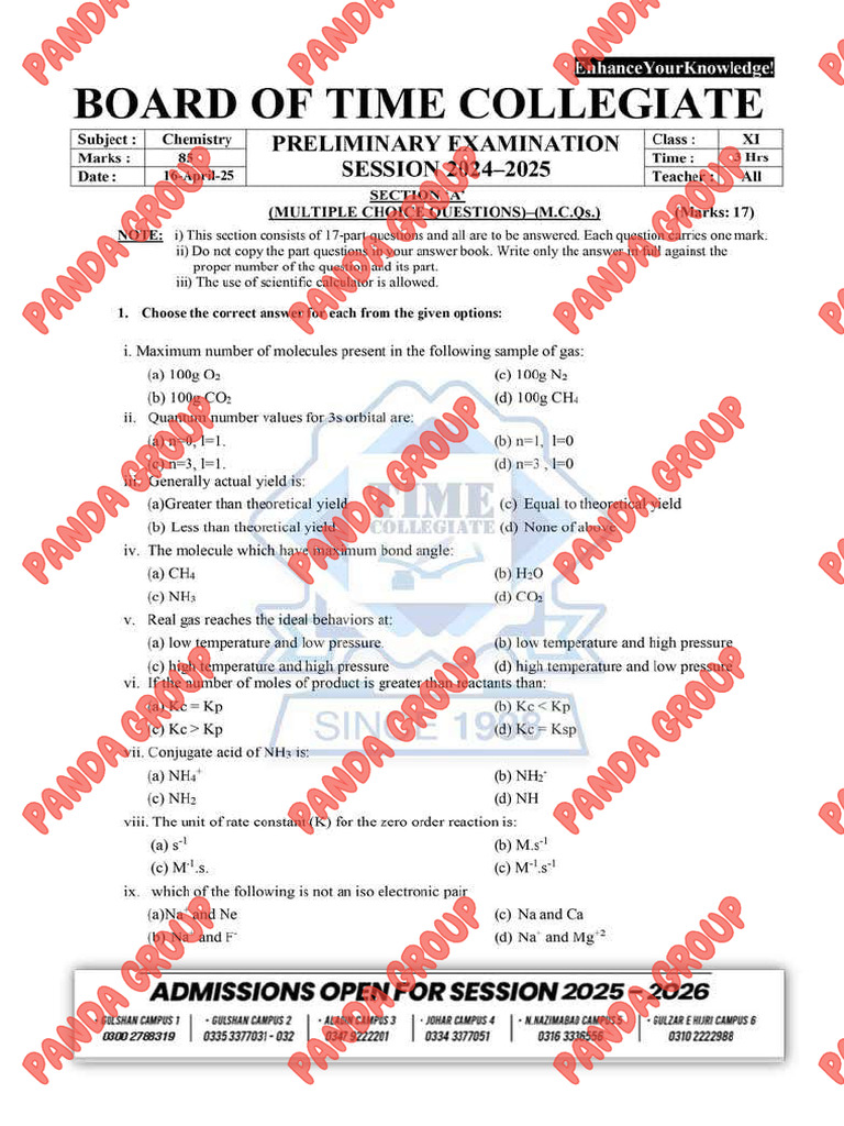 Xi Time Collegiate Preliminary Papers 24-25 All Group by (PANDA GROUP ...