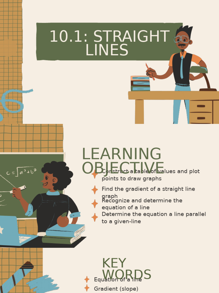 0580 10.1 Straight Lines | PDF | Slope | Line (Geometry)