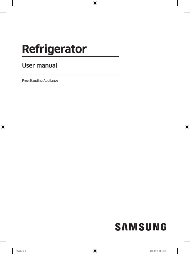 Samsung | PDF | Refrigerator | Ac Power Plugs And Sockets