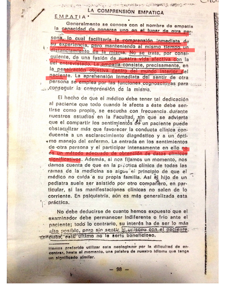 Gradillas y Sandler - Comprensión Empática y Acuerdo Terapeutico | PDF