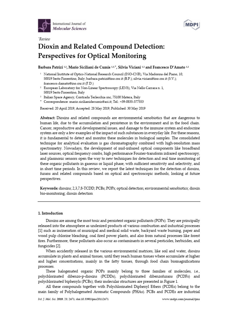 Dioxin_and_Related_Compound_Detection_Perspectives | PDF | Polychlorinated Dibenzodioxins ...