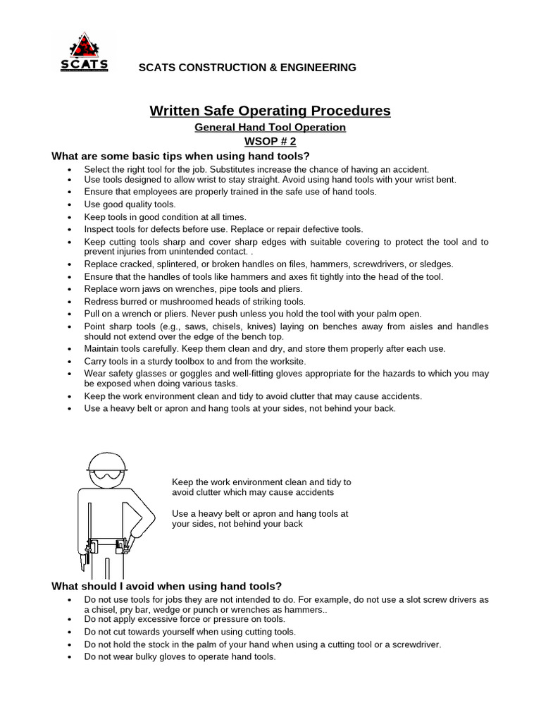 General Hand Tool Operation | PDF | Tools