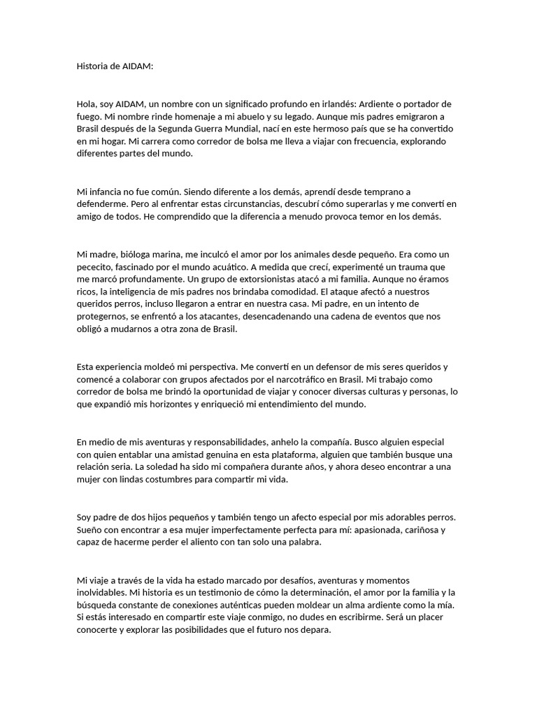 Vida y Desafíos de AIDAM en Brasil | PDF | Amor