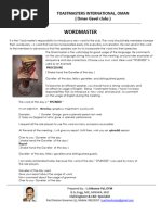 AH Counter Role in Toastmasters Meeting | PDF | Semiotics | Linguistics