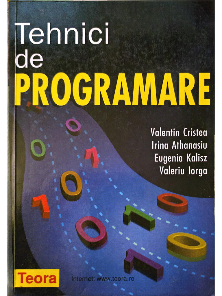 Valentin Cristea Irina Athanasiu Eugenia Kalisz Valeriu Iorga - Tehnici de Programare | PDF